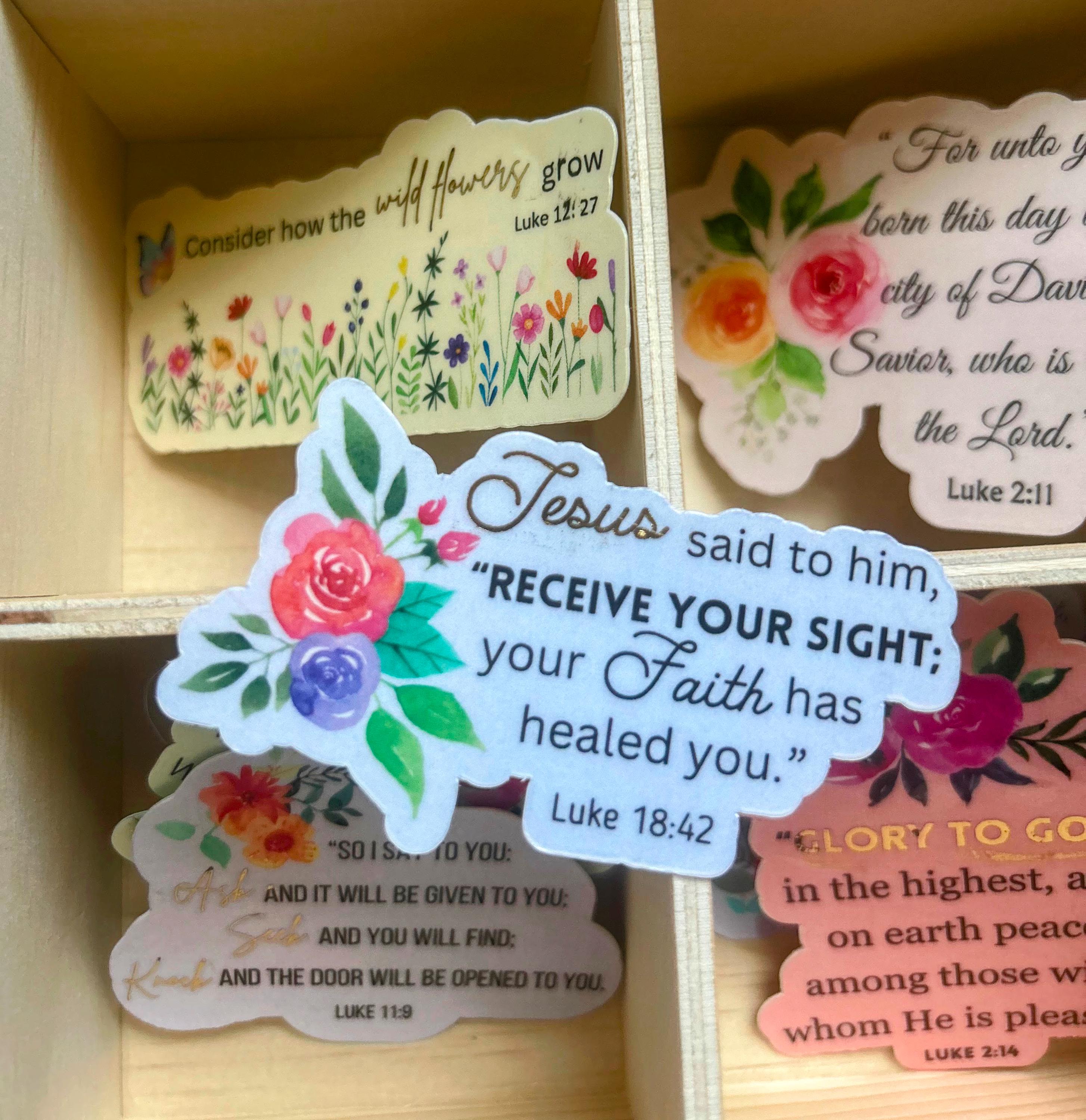 Luke Bible Study Stickers/luke Bible Study Journaling Stickers/luke ...