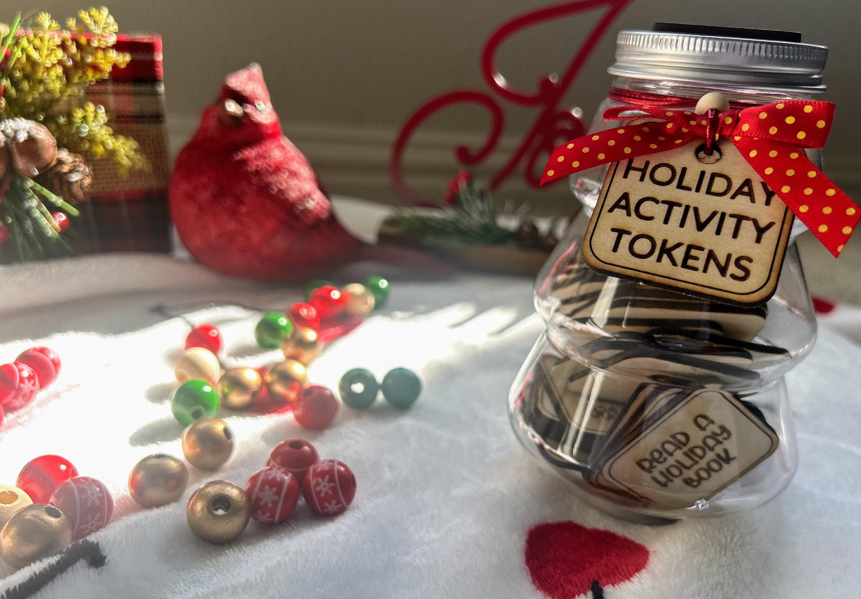 Christmas Activity Tokens for Family/wooden Christmas Kids Bucket List ...