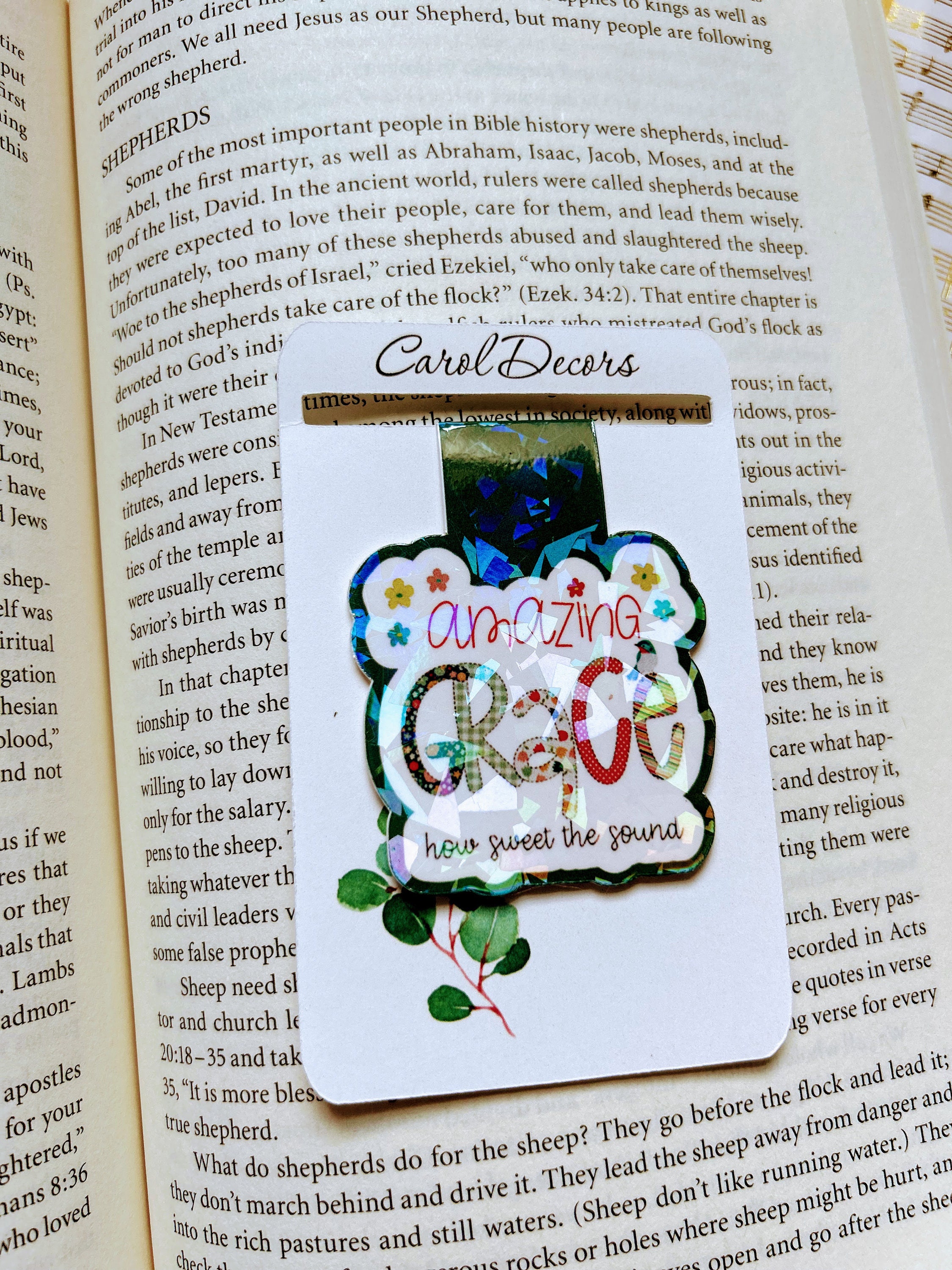 Faith Gift/faith Bookmark/ Bible Verse Magnetic Bookmark/christian ...