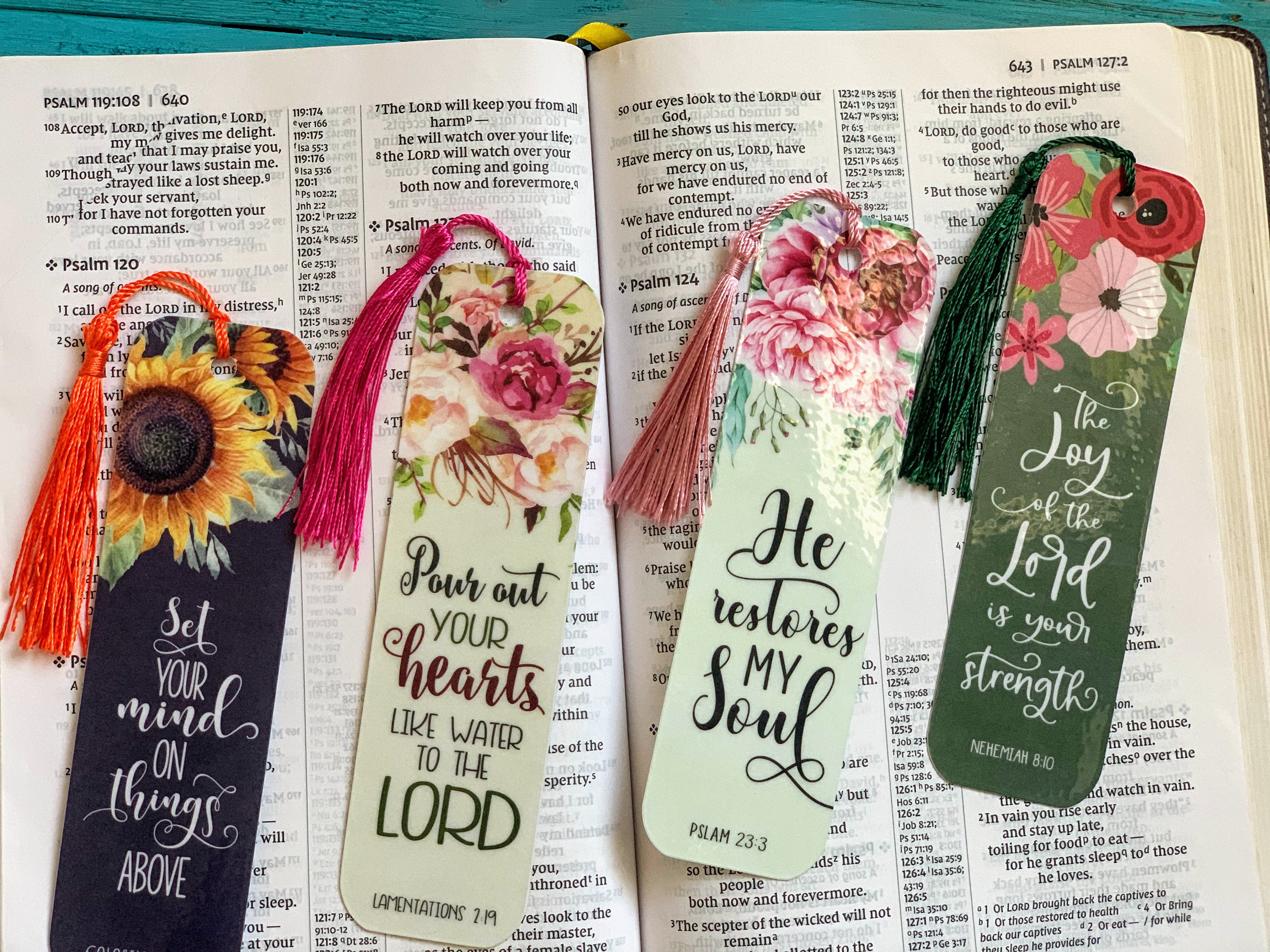 Bible Bookmark/christian Bookmark/bookmarks for Teen Bible Readers ...