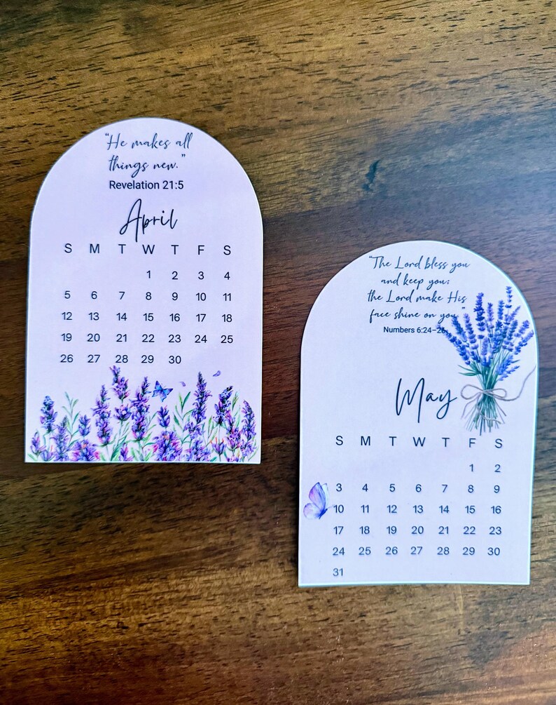 2026 Scripture Verse Calendar/desktop Scripture Calendar/nature ...