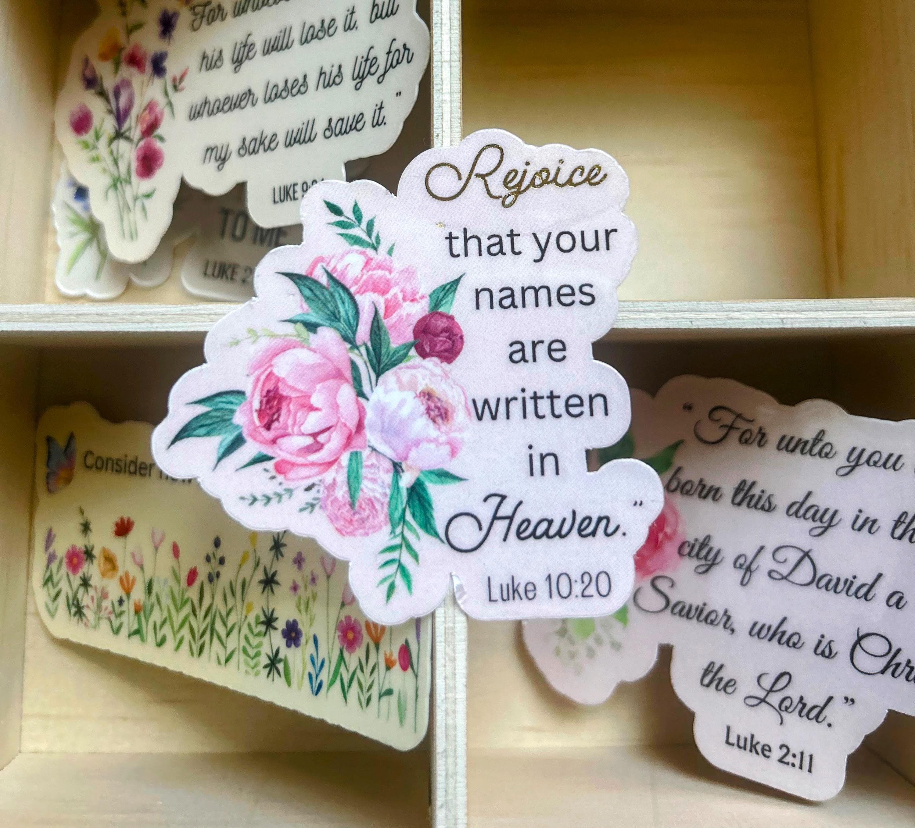 Luke Bible Study Stickers/luke Bible Study Journaling Stickers/luke ...