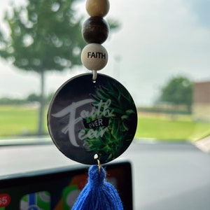 Christian Car Charm/faith Christian Car Accessories/bible Verse Car ...