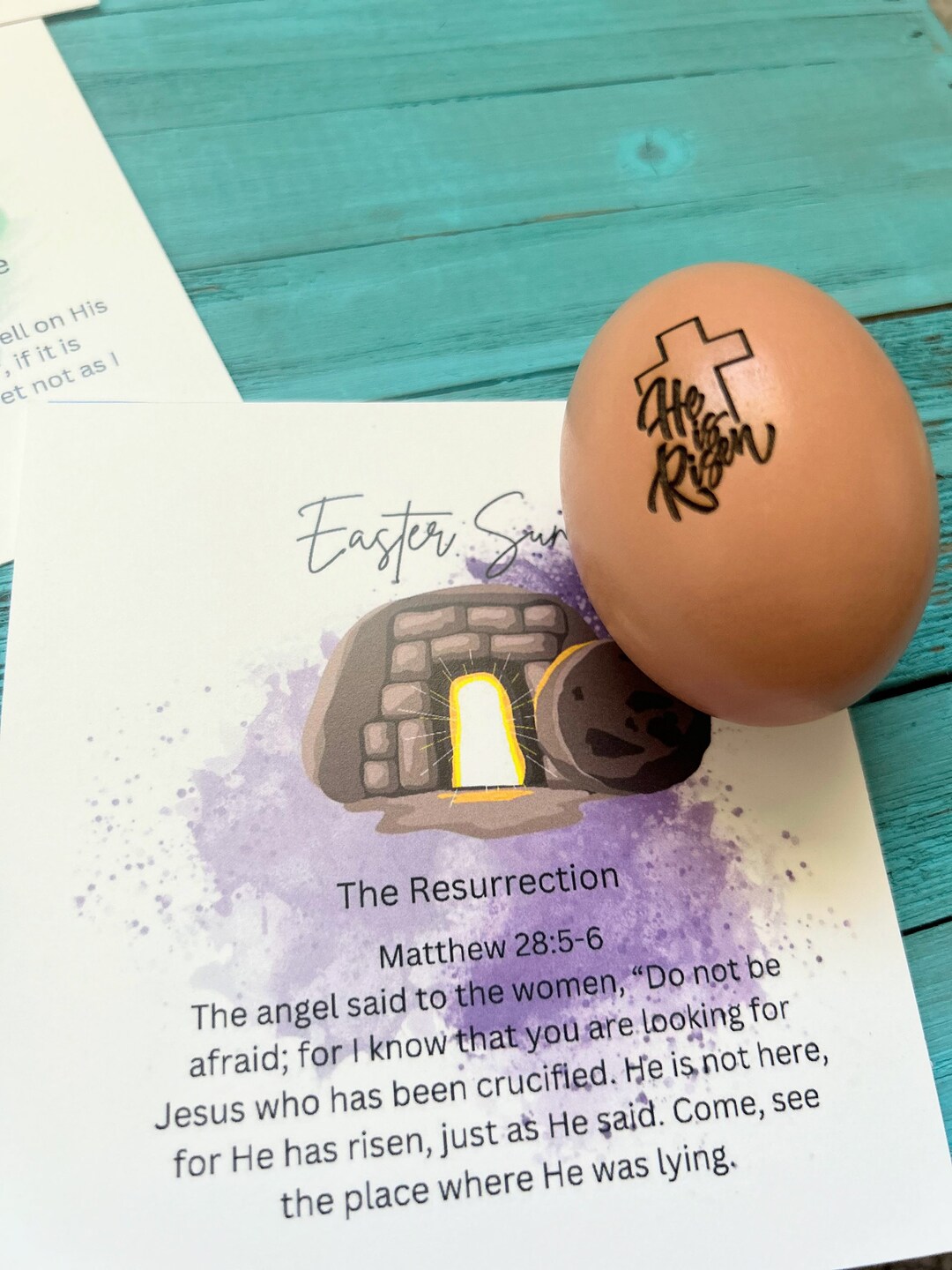 Holy Week Jesus Story Eggs/engraved Resurrection Eggs/resurrection ...