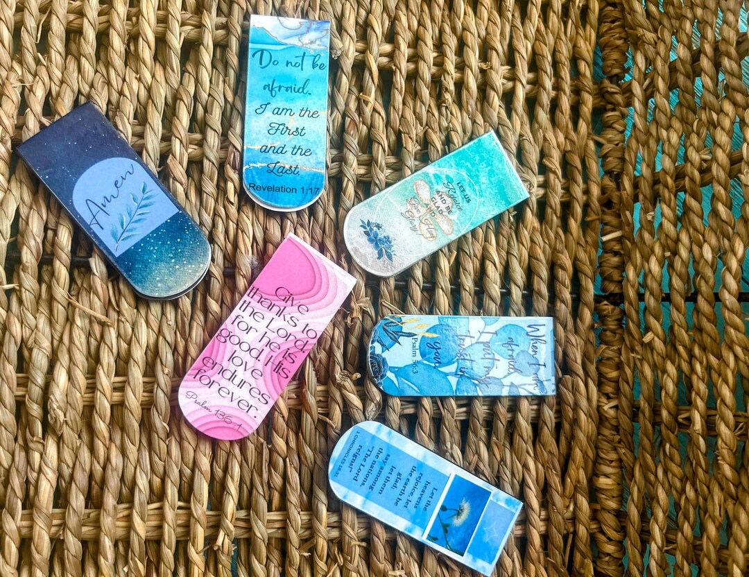 Praise & Worship Bible Magnet Set/bible Verse Magnetic Bookmark ...