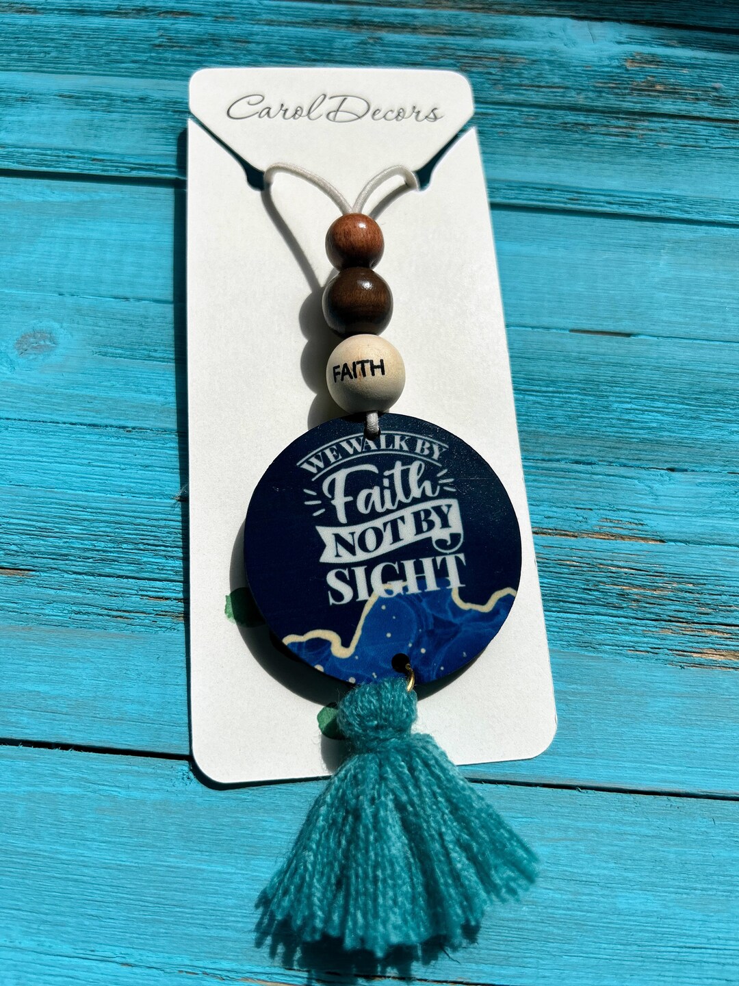 Christian Car Charm/faith Christian Car Accessories/bible Verse Car ...