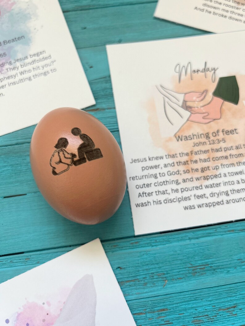 Holy Week Jesus Story Eggs/engraved Resurrection Eggs/resurrection ...