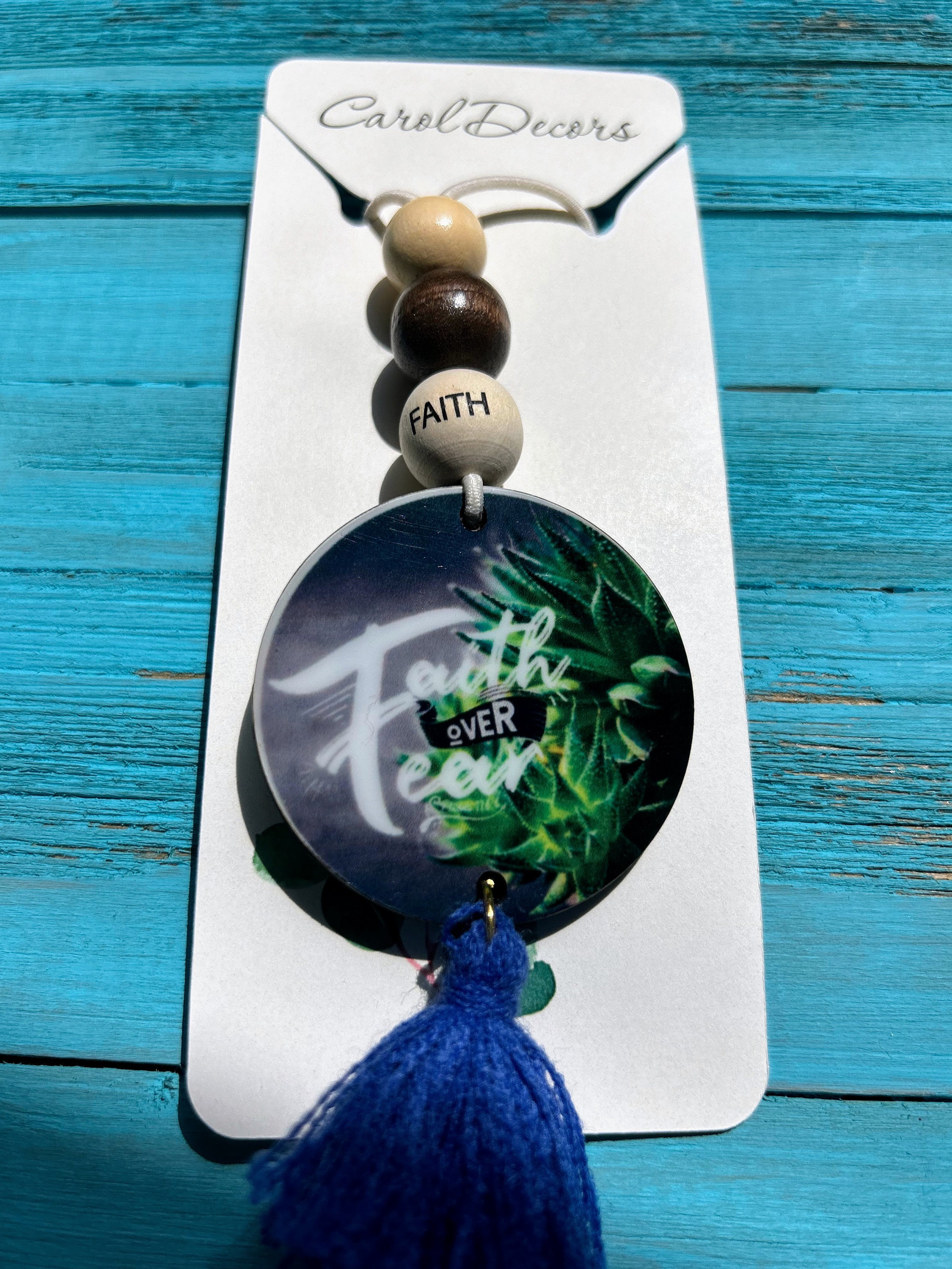 Christian Car Charm/faith Christian Car Accessories/bible Verse Car ...