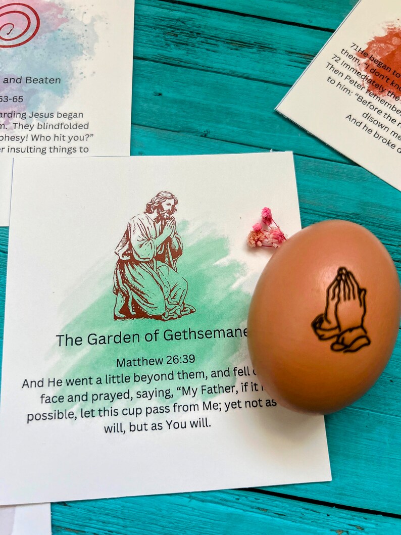 Holy Week Jesus Story Eggs/engraved Resurrection Eggs/resurrection ...