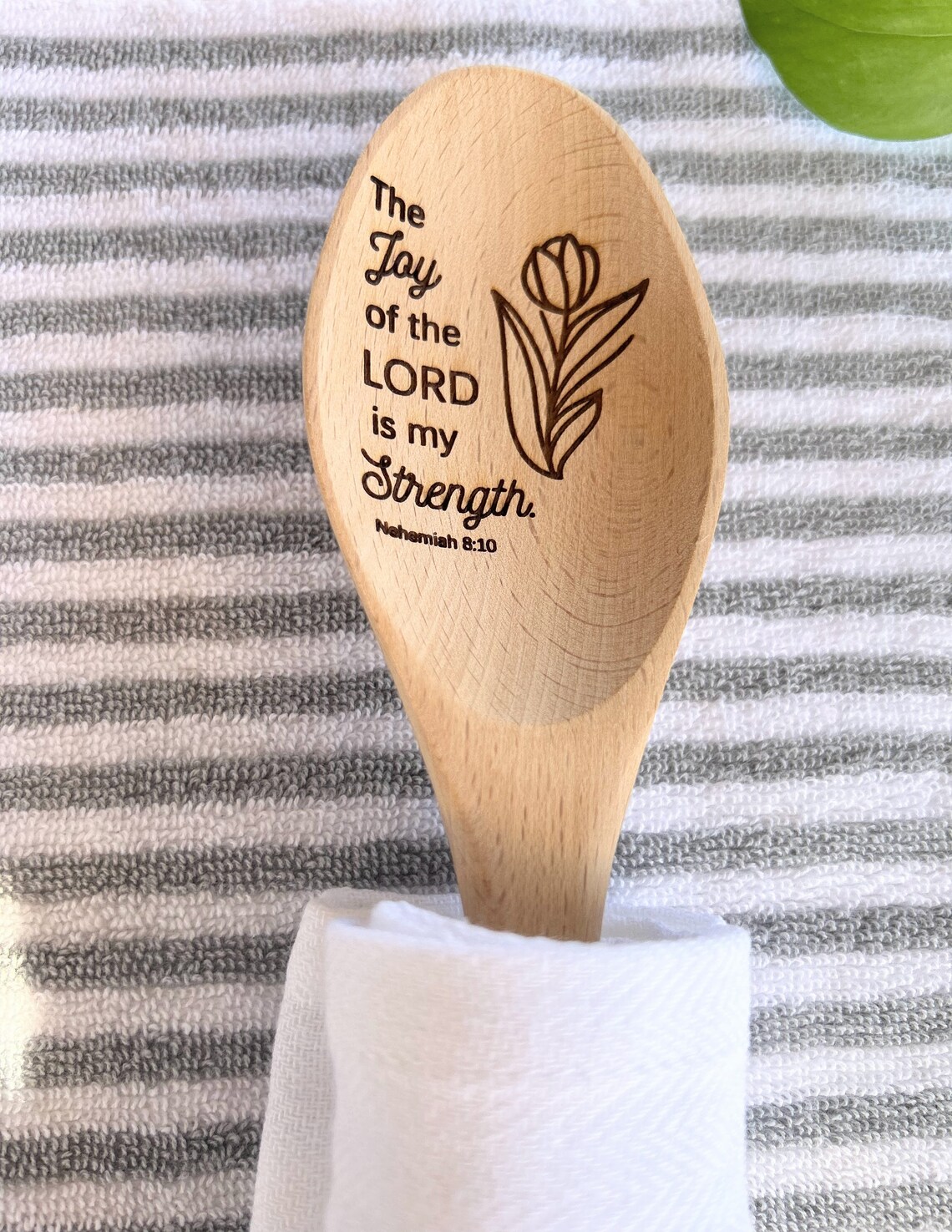 Bible Verse Engraved Spoons/personalized Wooden Spoons/funny Kitchen ...