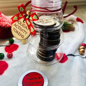 Christmas Activity Tokens for Family/wooden Christmas Kids Bucket List ...