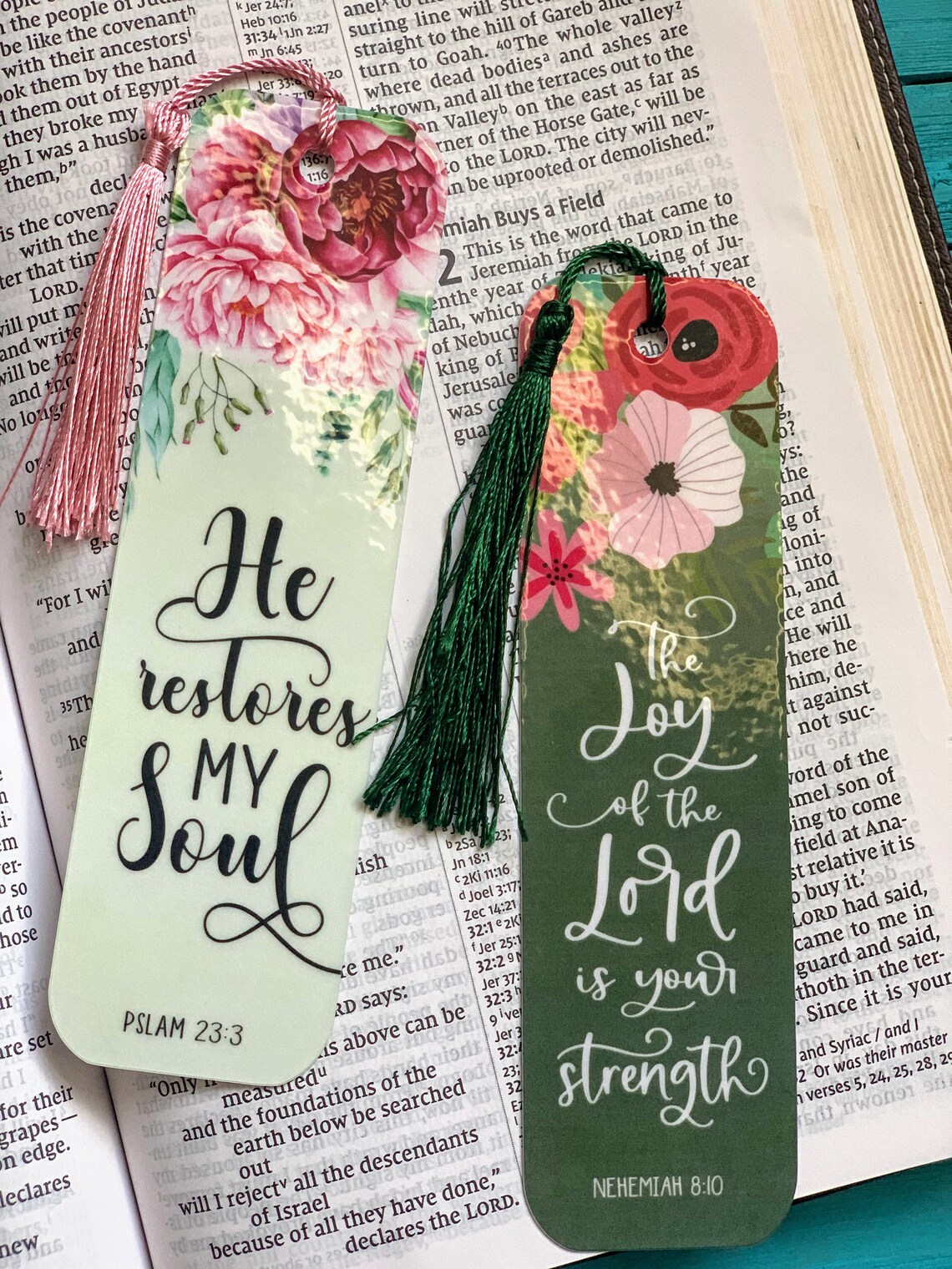 Bible Bookmark/christian Bookmark/bookmarks for Teen Bible Readers ...
