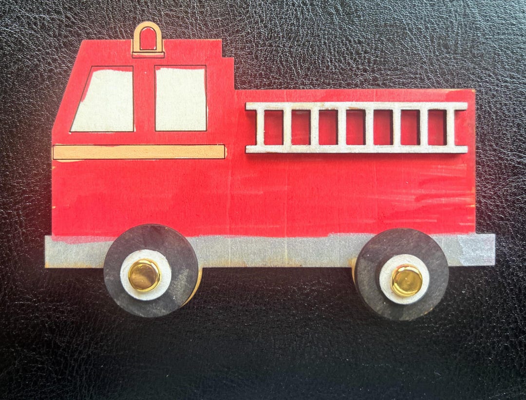 Christmas Stocking Stuffer/diy Christmas Activity Kit/diy Fire Truck ...
