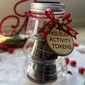 Christmas Activity Tokens for Family/wooden Christmas Kids Bucket List ...