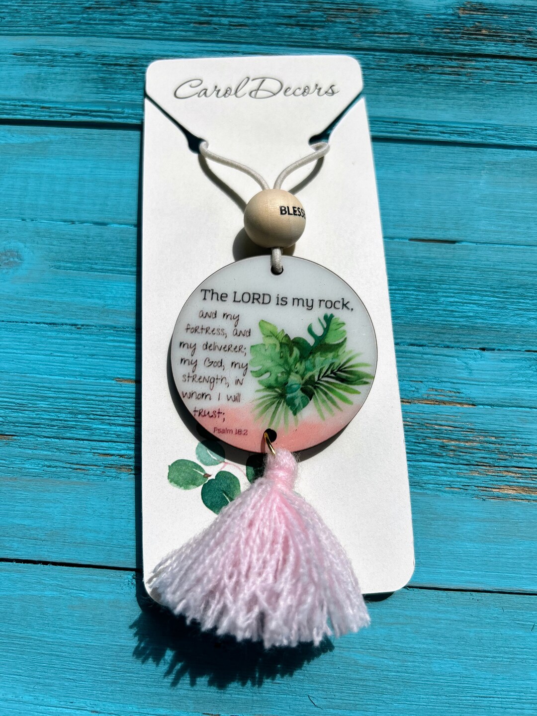 Christian Car Charm/faith Christian Car Accessories/bible Verse Car ...