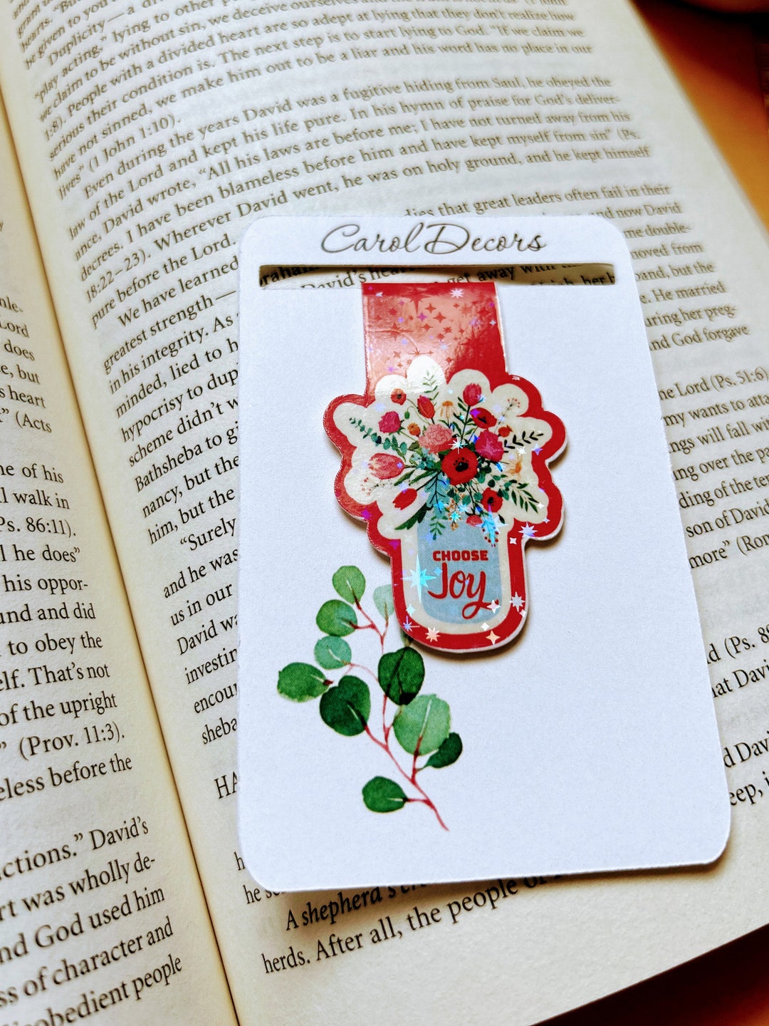 Choose Joy Gift Bookmark, Bible Verse Magnetic Bookmark, Bible ...