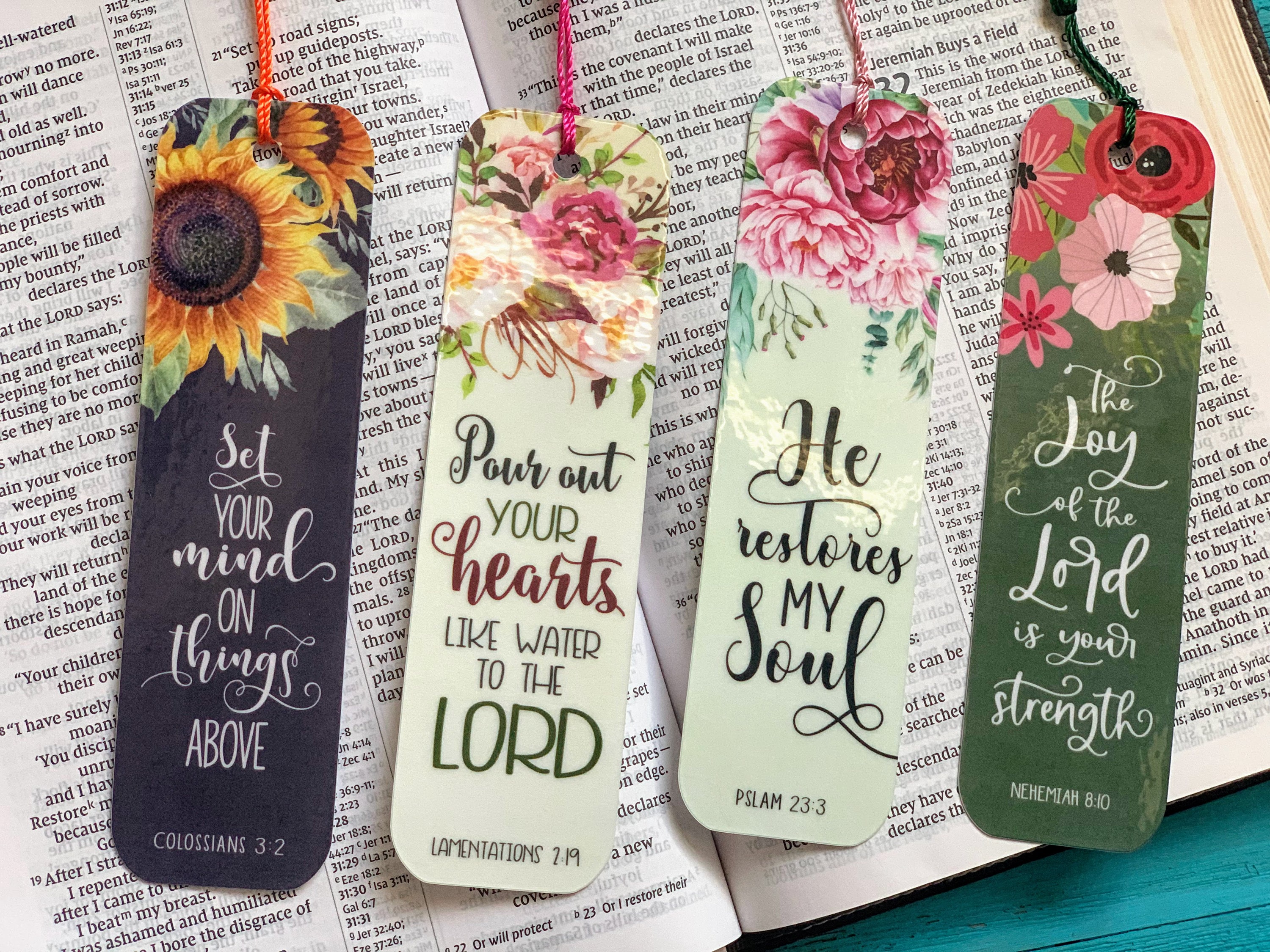 Bible Bookmark/christian Bookmark/bookmarks for Teen Bible Readers ...