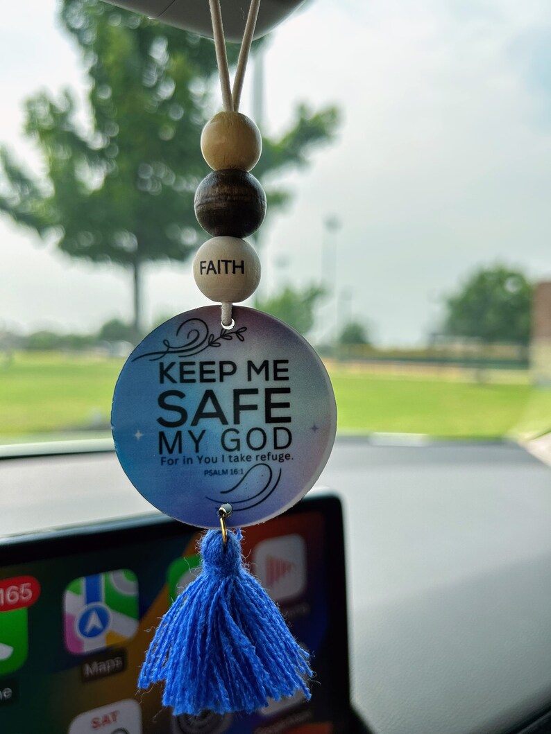 Christian Car Charm/faith Christian Car Accessories/bible Verse Car ...