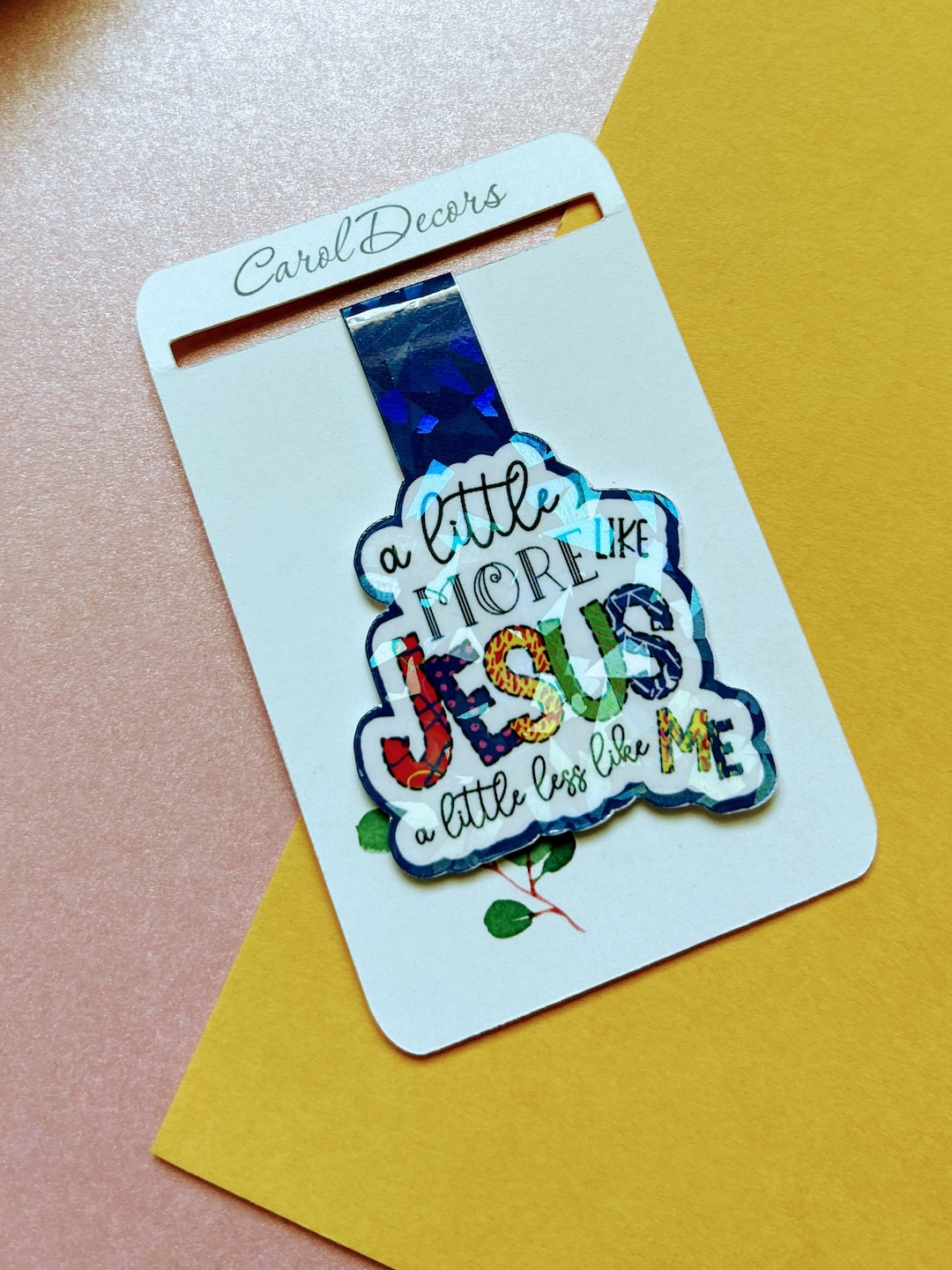 A Little More Like Jesus Little Less Like Me Bookmark Bible - Etsy