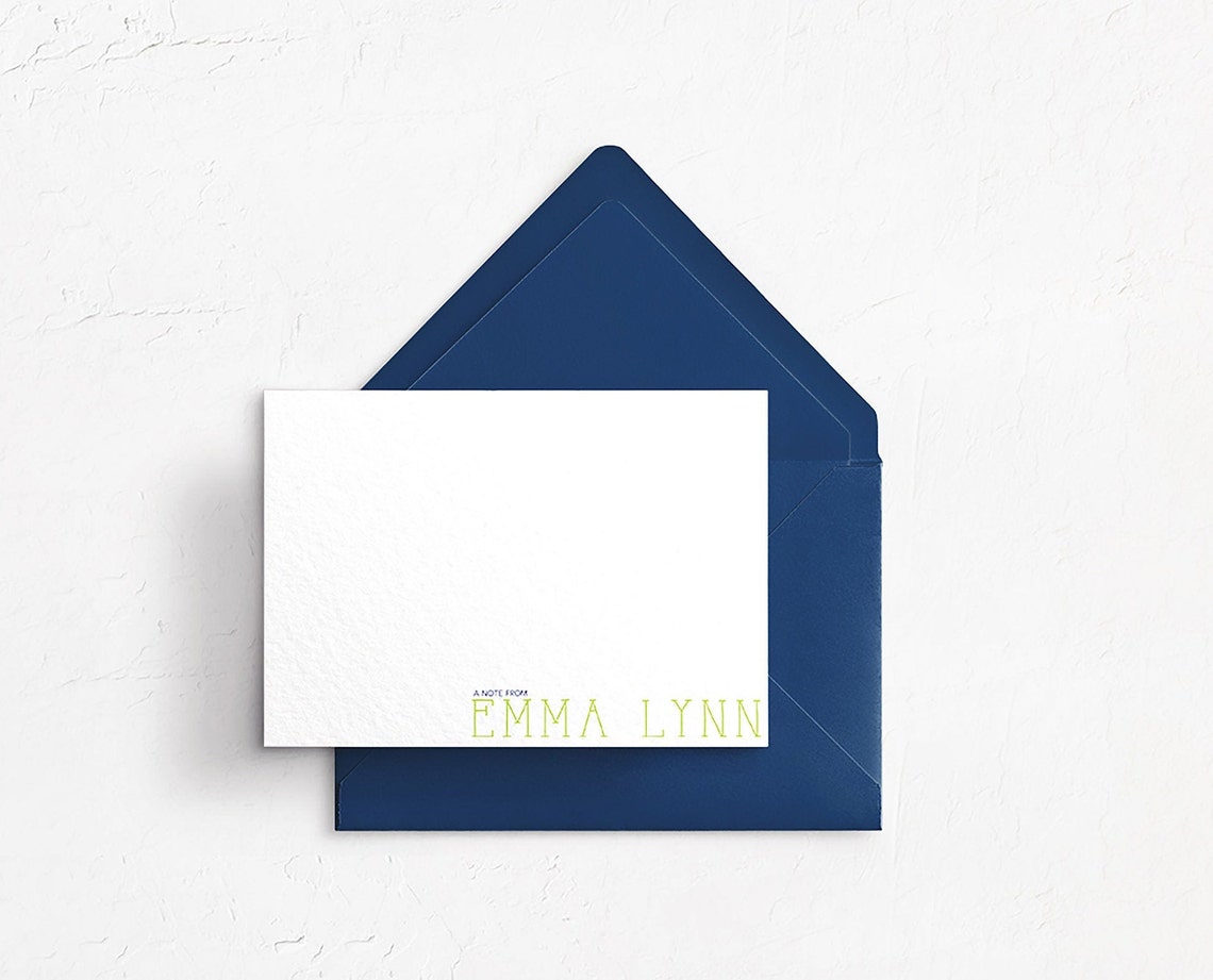 EDITABLE, Personalized Note Card, A Note From..., Digital Download ...