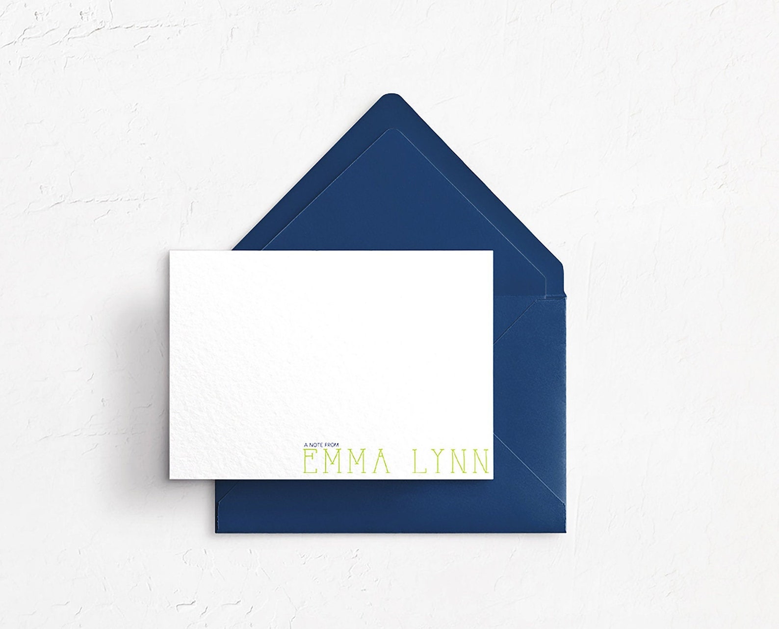 EDITABLE, Personalized Note Card, A Note From..., Digital Download ...