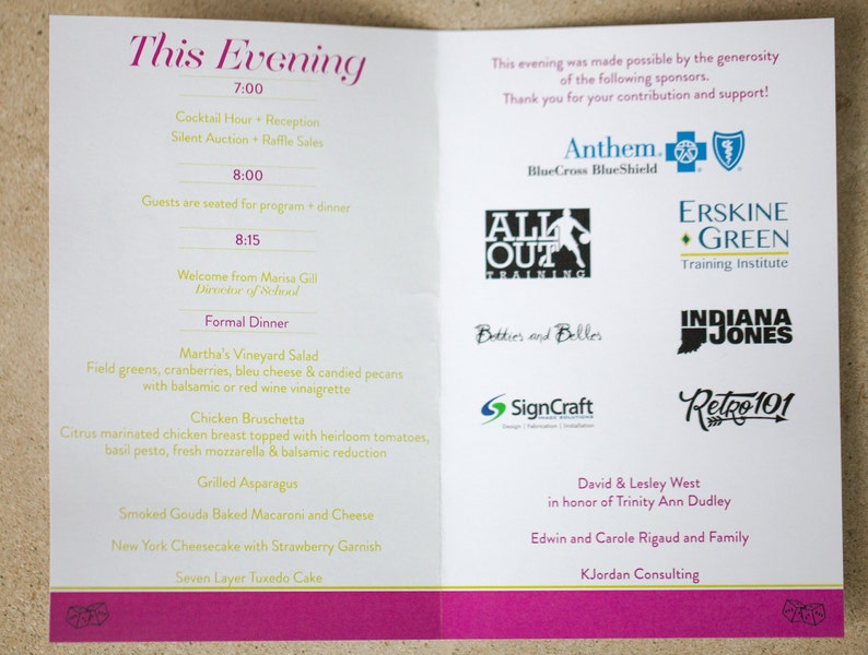 Event Program, Digital Download, Custom, Printable, DIY - Etsy