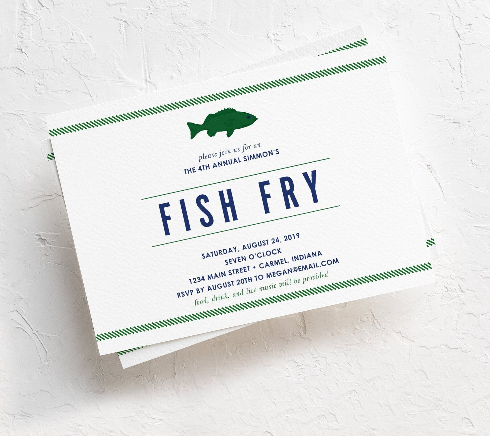 Editable Fish Fry Invitation, Digital, Printable, Lobster Boil ...
