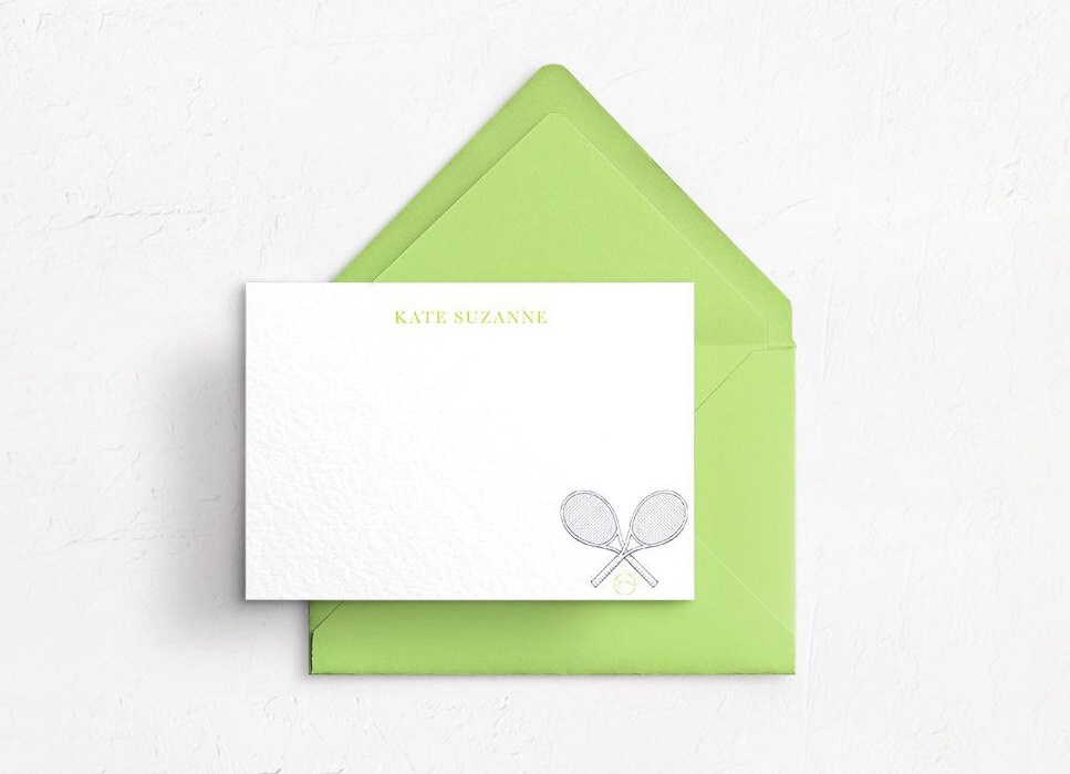 EDITABLE Tennis Note Card, Digital Download, Printable, 4x6 ...