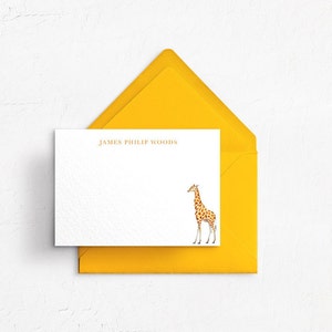 EDITABLE, Giraffe Note Card, Thank You Note, Digital Download ...