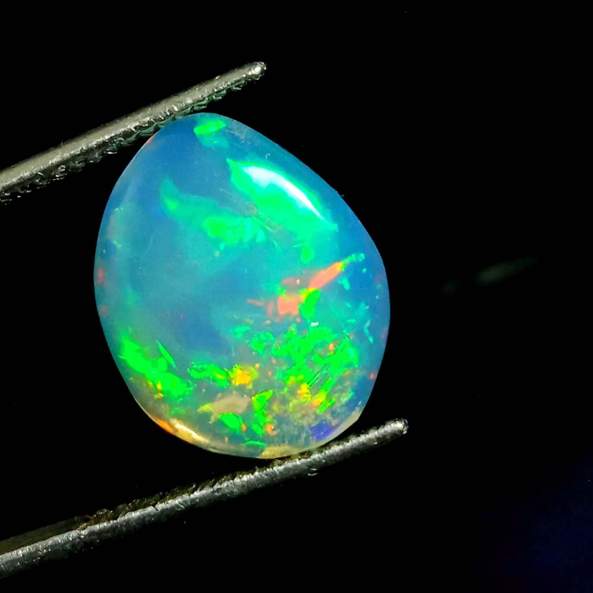 Natural Opal-Green Fire Opal Cabochon-Fancy Opal | Etsy