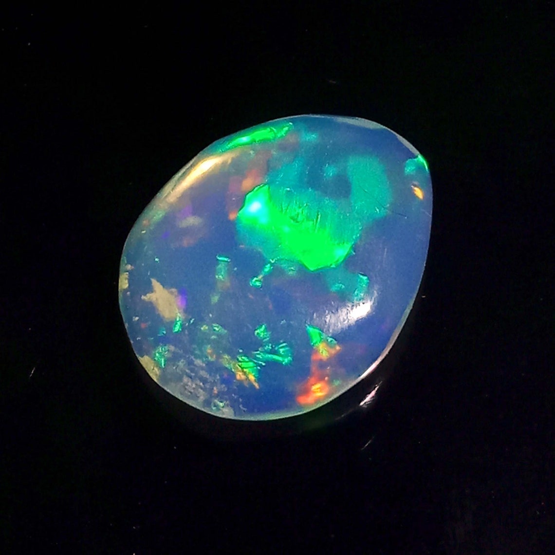 Opal natürliche grüne Opal Cabochon Edelstein ausgefallene | Etsy