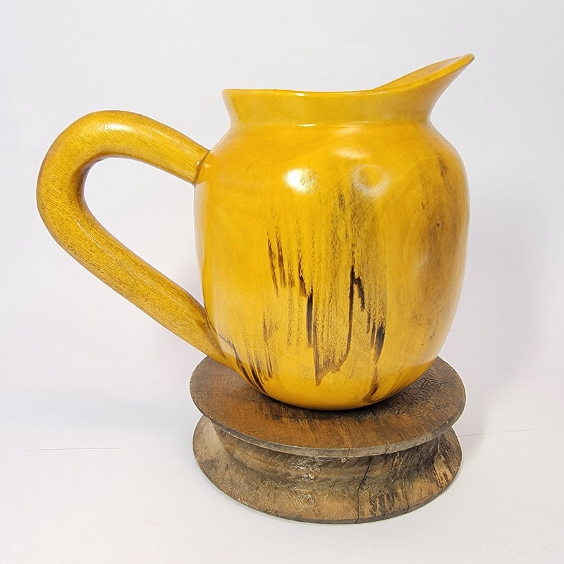 Wood Handle Pitcher - Etsy