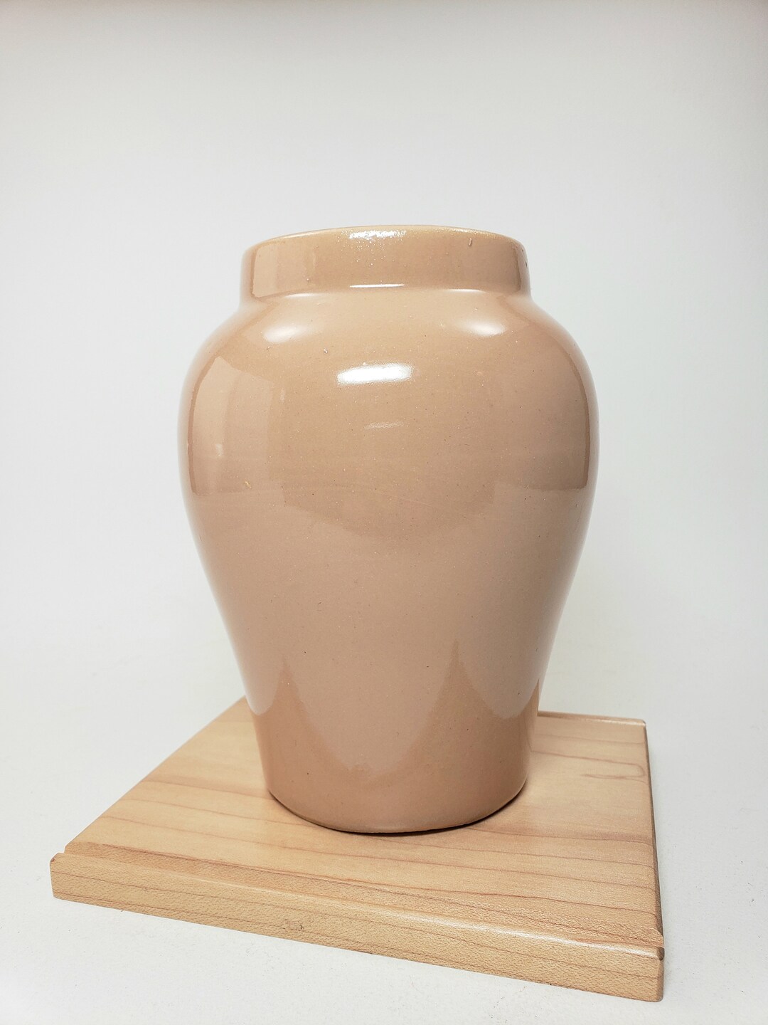 Vintage Cookson Pottery Vase, Neutral Beige/ecru/taupe Glaze, Roseville ...