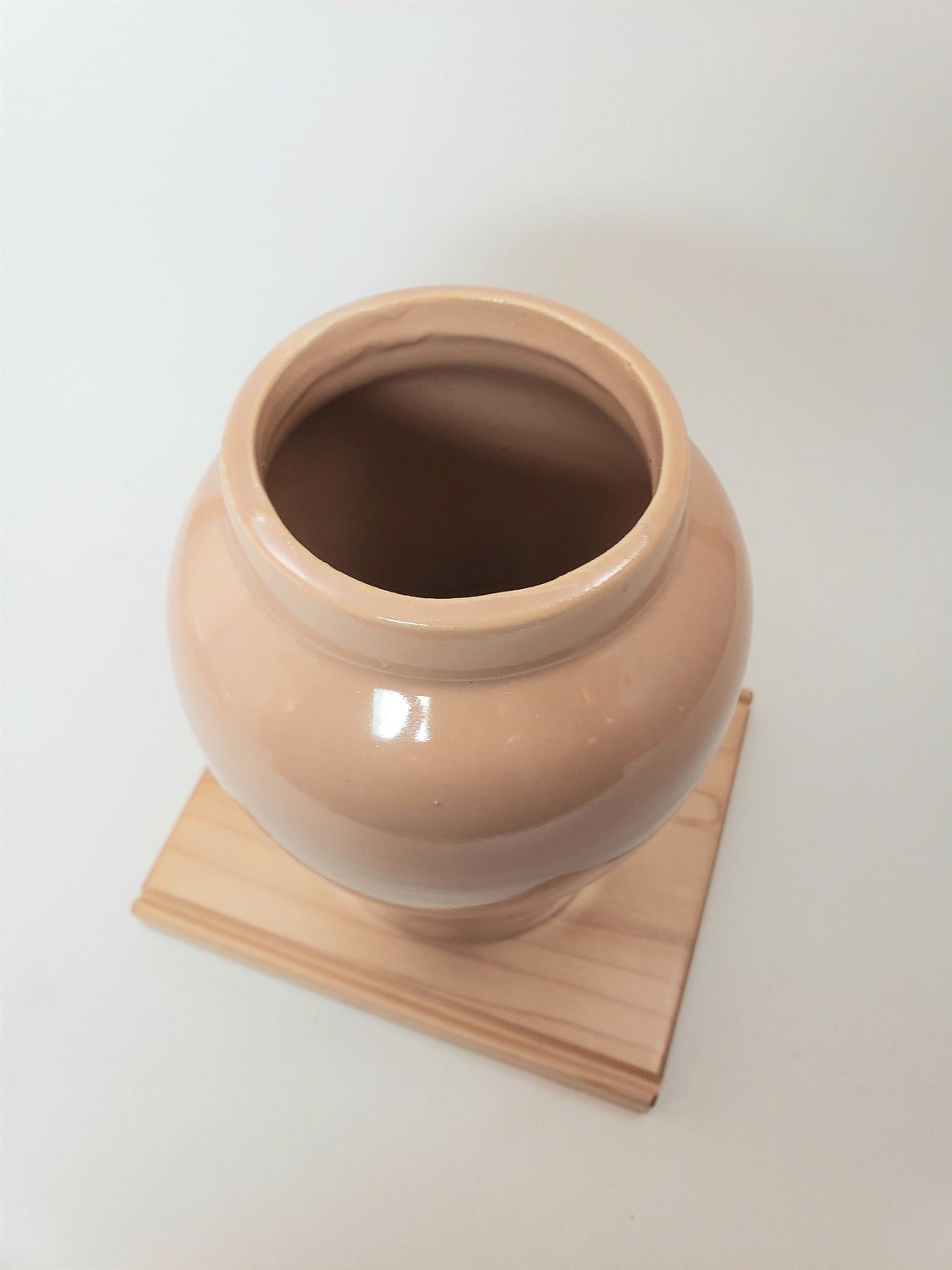 Vintage Cookson Pottery Vase Neutral Beige/ecru/taupe Glaze - Etsy