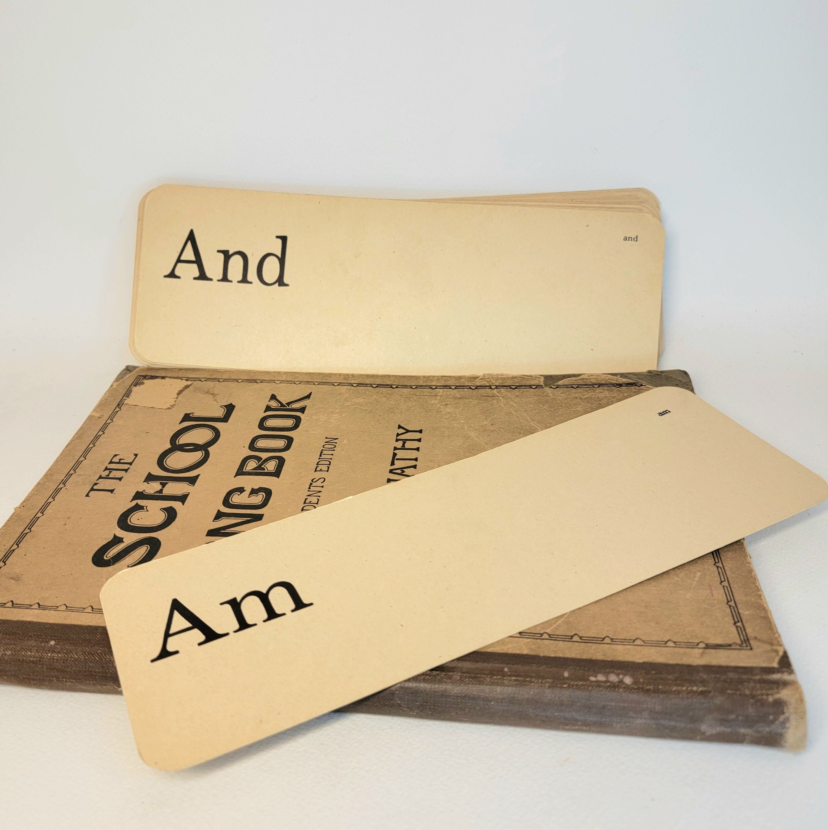 Vintage Elementary School-dick and Jane-genuine Sight Word Flash Cards ...