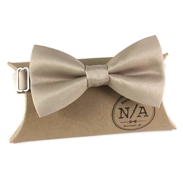 Beige Bow Tie - Etsy
