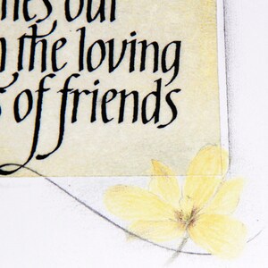 Friendship Card, Christian Calligraphy Blank Greeting Card, Bible Verse ...