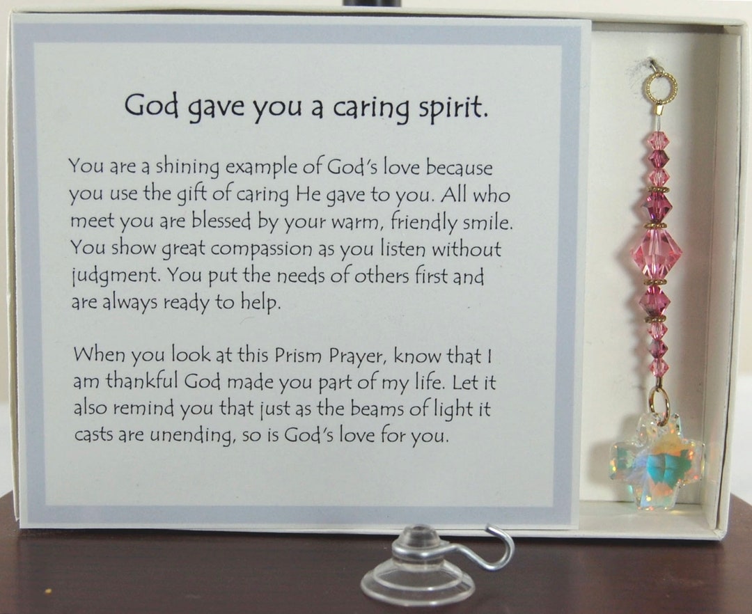 Caring Spirit Prism Prayer Suncatcher Featuring Crystal Beads - Etsy