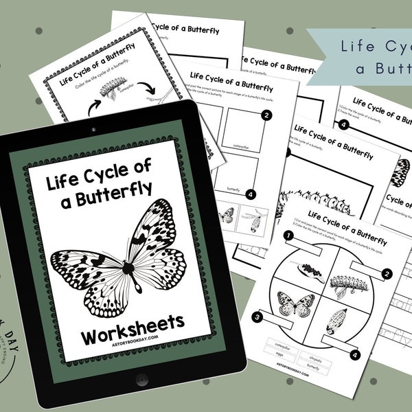 Butterfly Life Cycle - Etsy