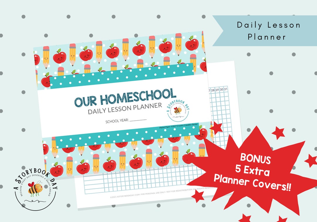 PDF: Daily Homeschool Lesson Planner - Etsy