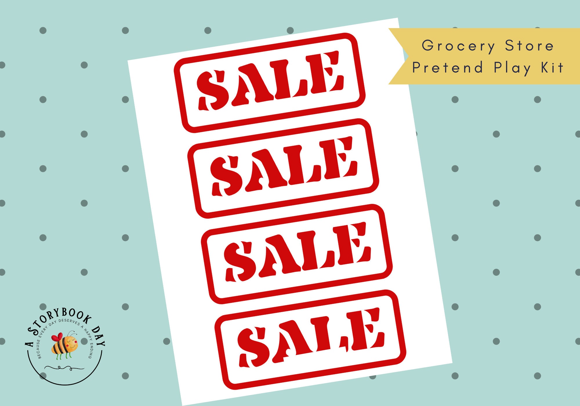PDF: Grocery Store Pretend Play Kit for Kids - Etsy