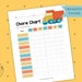 PDF: Transportation | Chore Chart for Boys | Printable | Reward Chart ...