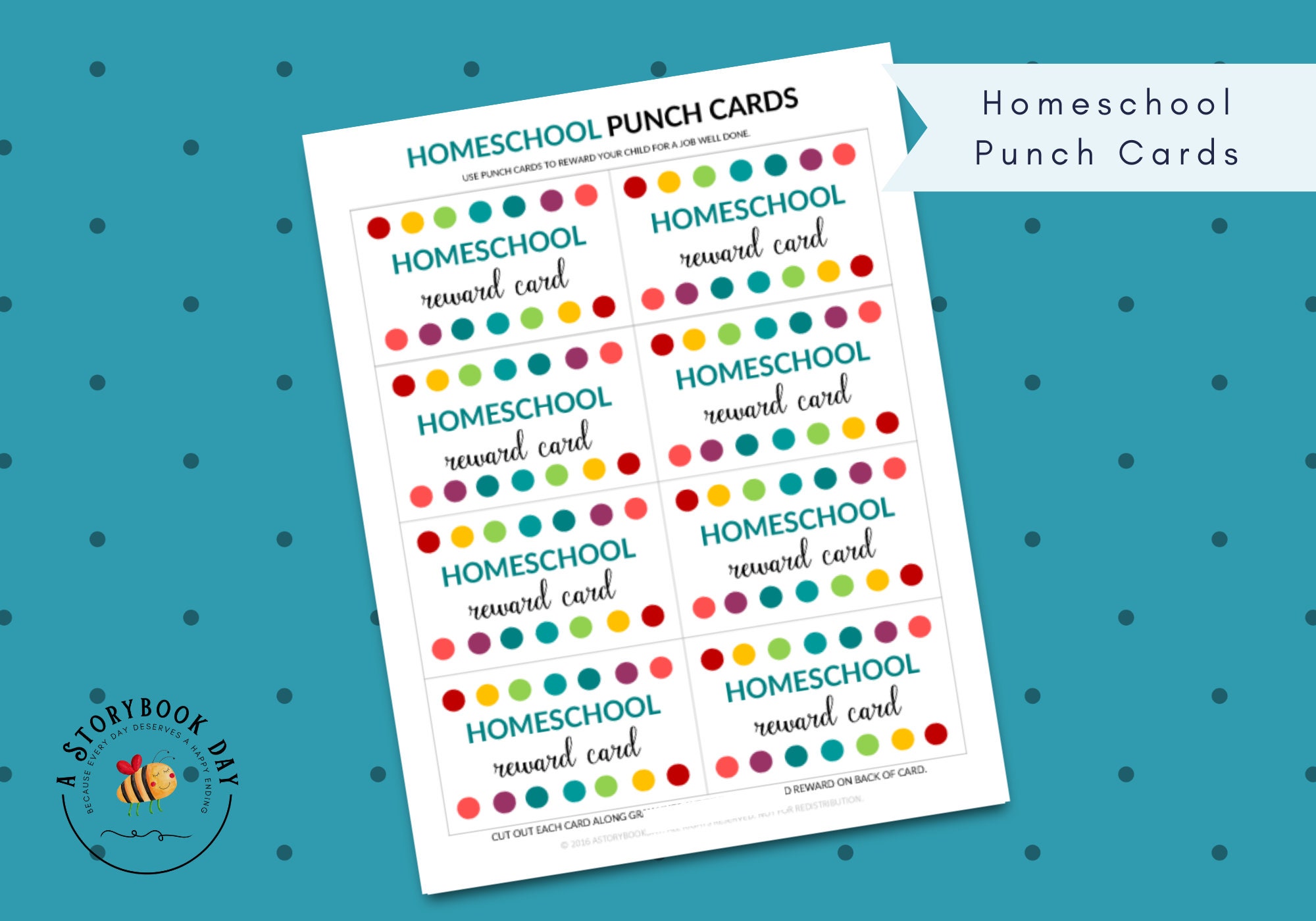 PDF: Homeschool Punch Card | Reward Card for Kids - Etsy Canada