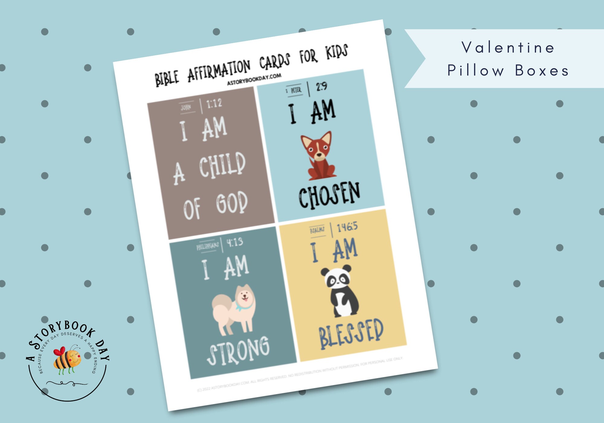 PDF: Bible Affirmation Cards for Kids - Etsy