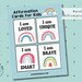 Rainbow Affirmation Cards for Kids - Etsy