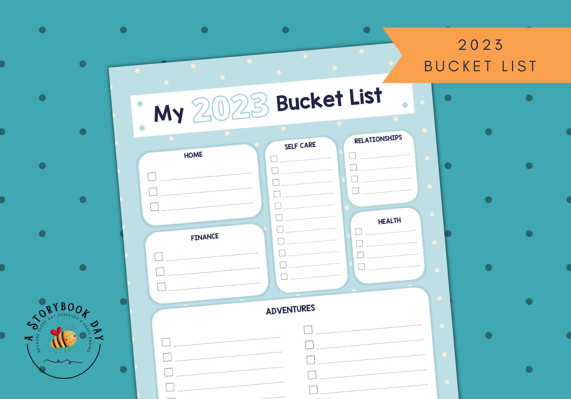 PDF: My 2023 Bucket List Printable Bucket List Things to Do - Etsy