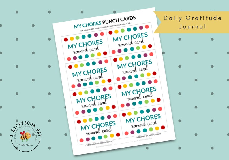PDF: My Chores Punch Card | Reward Card for Kids - Etsy