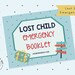 PDF: Lost Child Emergency Booklet | Preschoolers | PDF - Etsy