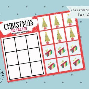 PDF: Christmas Tic Tac Toe Game | PDF | Printable Tic Tac Toe Game - Etsy
