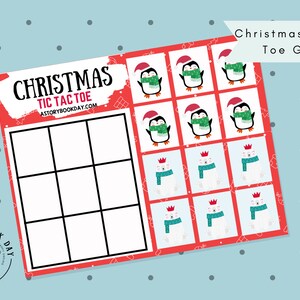 PDF: Christmas Tic Tac Toe Game | PDF | Printable Tic Tac Toe Game - Etsy